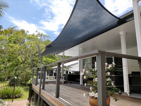 Custom Made Shade Sails with Rope Track - www.theoutdoorshop.com.au ...