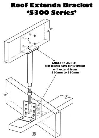 S300 Series Roofing Extenda Bracket with Weather Seal Roof – The Shade ...