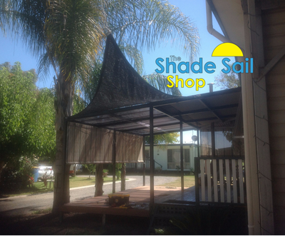 8.2ft x 9.8ft x 12.7ft Right Angle Shade Sails Delivering FREE USA ...