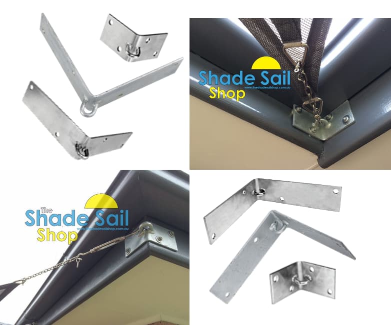 Corner Bracket 100mm x 100m External 304 Stainless steel – The Shade ...